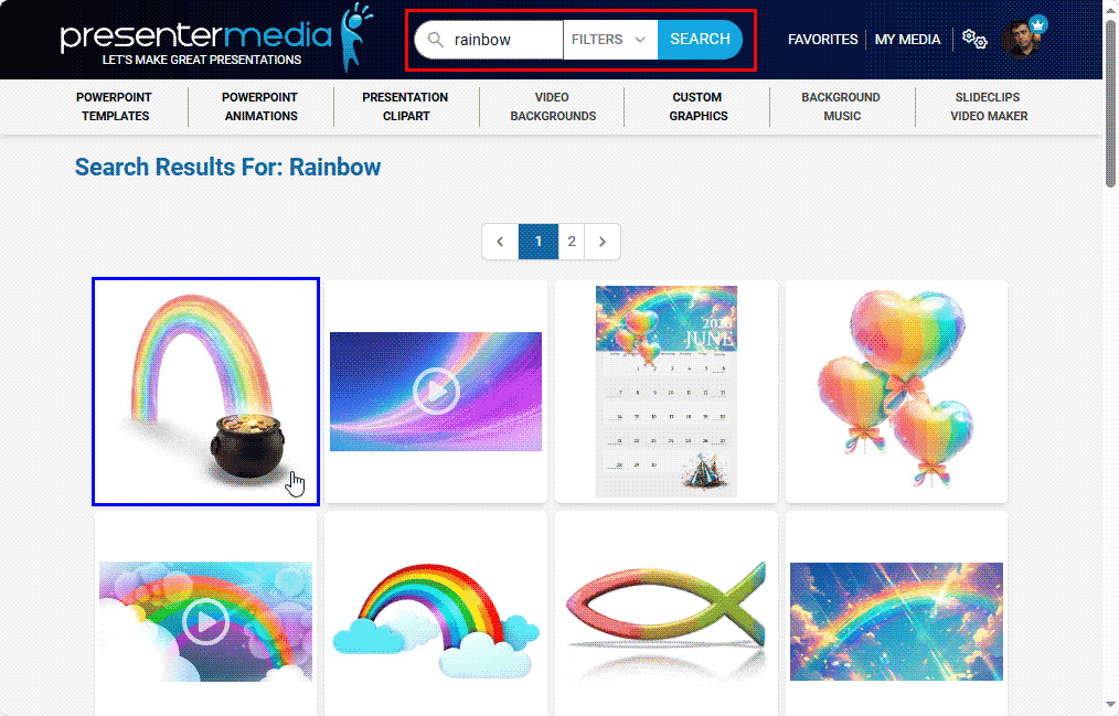 Search for a rainbow